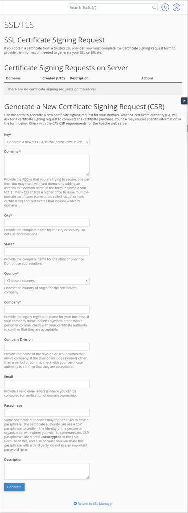 How to Generate CSR for cPanel: Step-by-step Guide